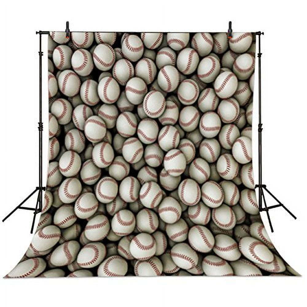 GreenDecor 5x7ft baseballs wall themed backdrop KIDS background ...