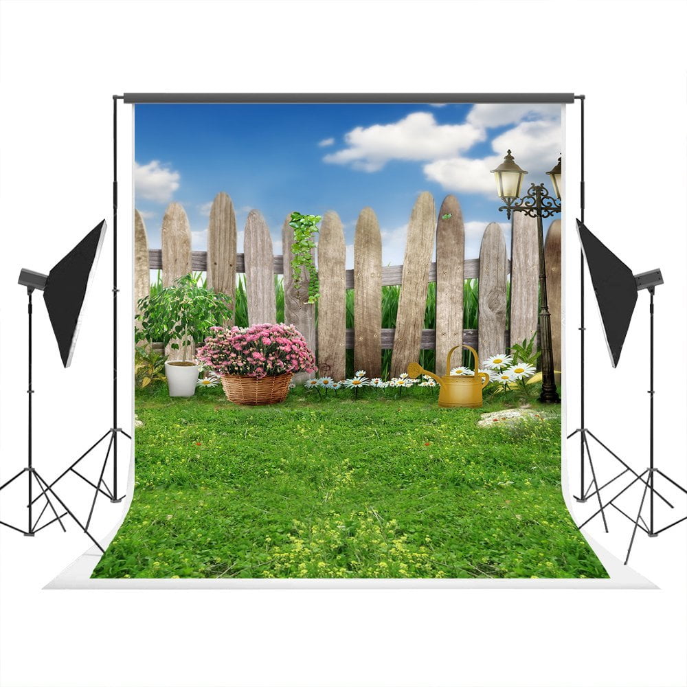 GreenDecor 5x7ft meters Photo Studio Backdrop Background Lawn Garden ...