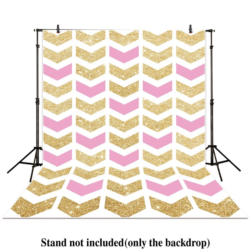 GreenDecor 5x7ft photography backdrops party pink with gold Arrows ...