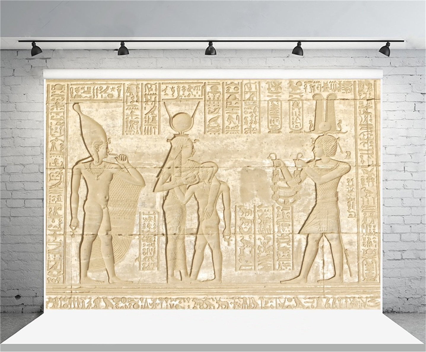 GreenDecor 7x5ft Ancient Egyptian Temple Mural Backdrop Totem Belief ...