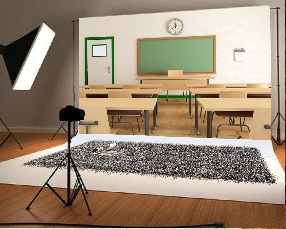 GreenDecor 7x5ft Back to School Backdrop Classroom Interior Blackboard ...