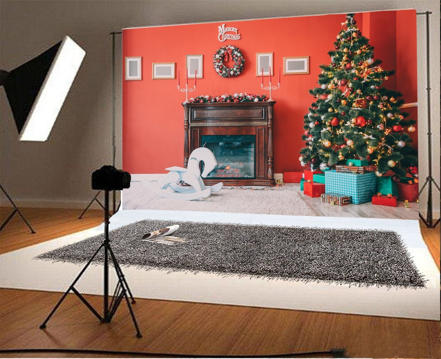 GreenDecor 7x5ft Backdrop Photography Background Beautiful Christmas ...