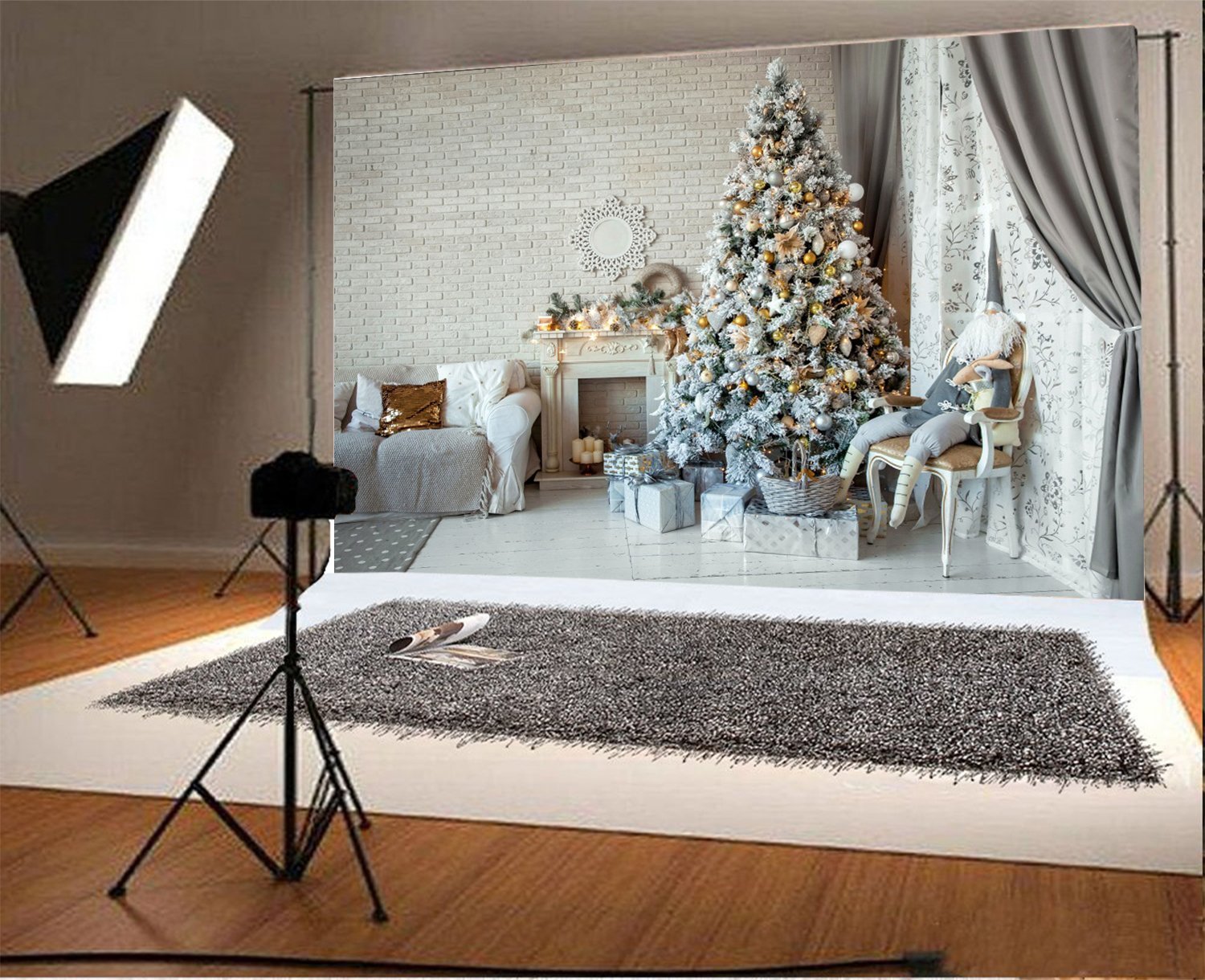 GreenDecor 7x5ft Backdrop Photography Background Christmas and New Year ...