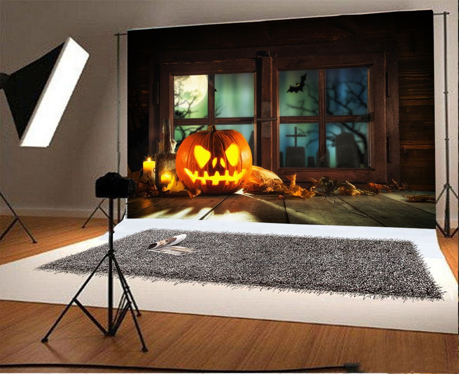 GreenDecor 7x5ft Backdrop Photography Background Grimace Pumpkin ...