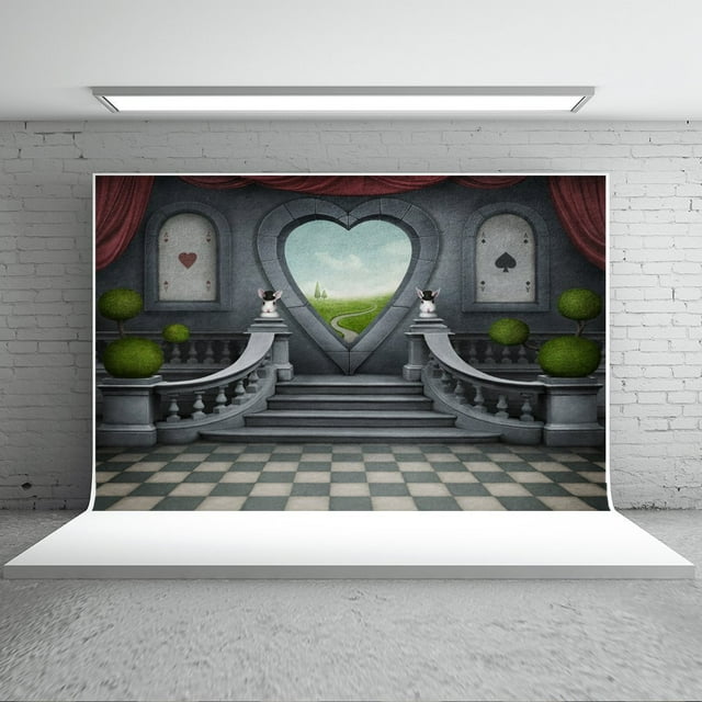 GreenDecor 7x5ft Birthday Party Booth Backdrop Back to School Cartoon ...