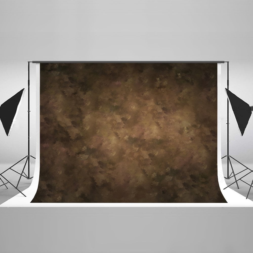 GreenDecor 7x5ft Brown Photography Backdrops Solid Rustic Background ...