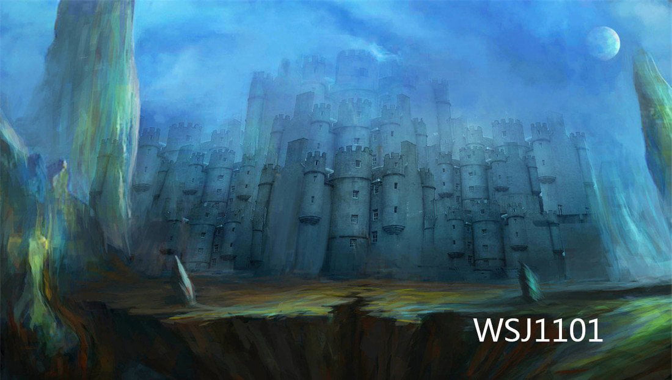 GreenDecor 7x5ft Castle on Halloween Photography Backdrop Background ...