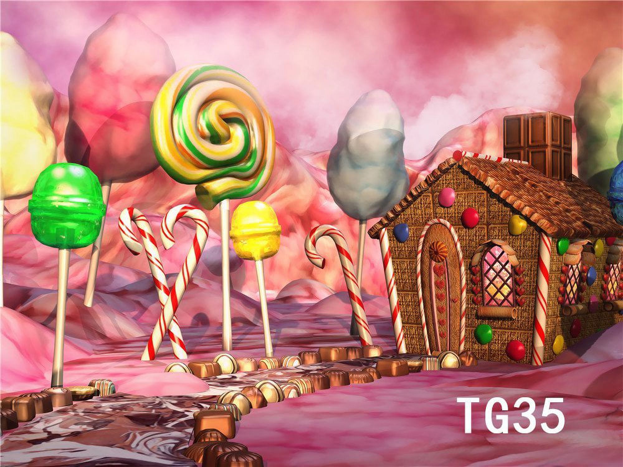GreenDecor 7x5ft Children's Playground Sweet Candy Photography ...