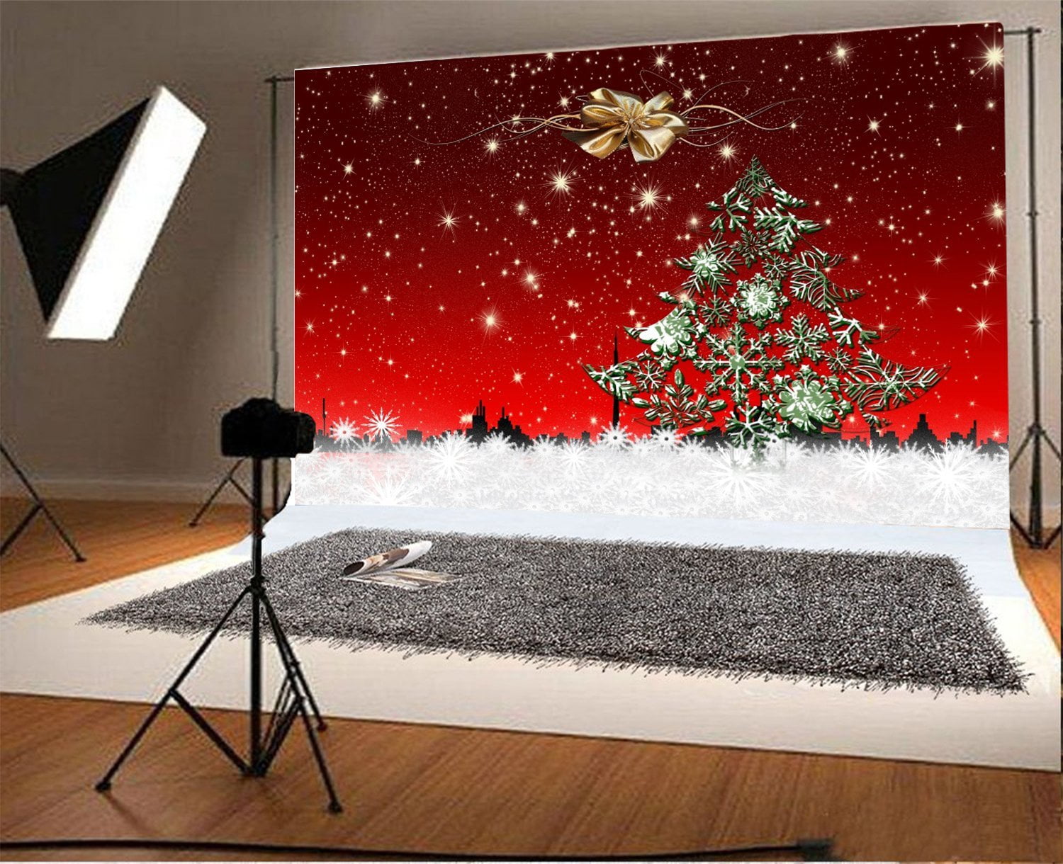 GreenDecor 7x5ft Christmas Backgrounds For Photography Christmas Trees ...