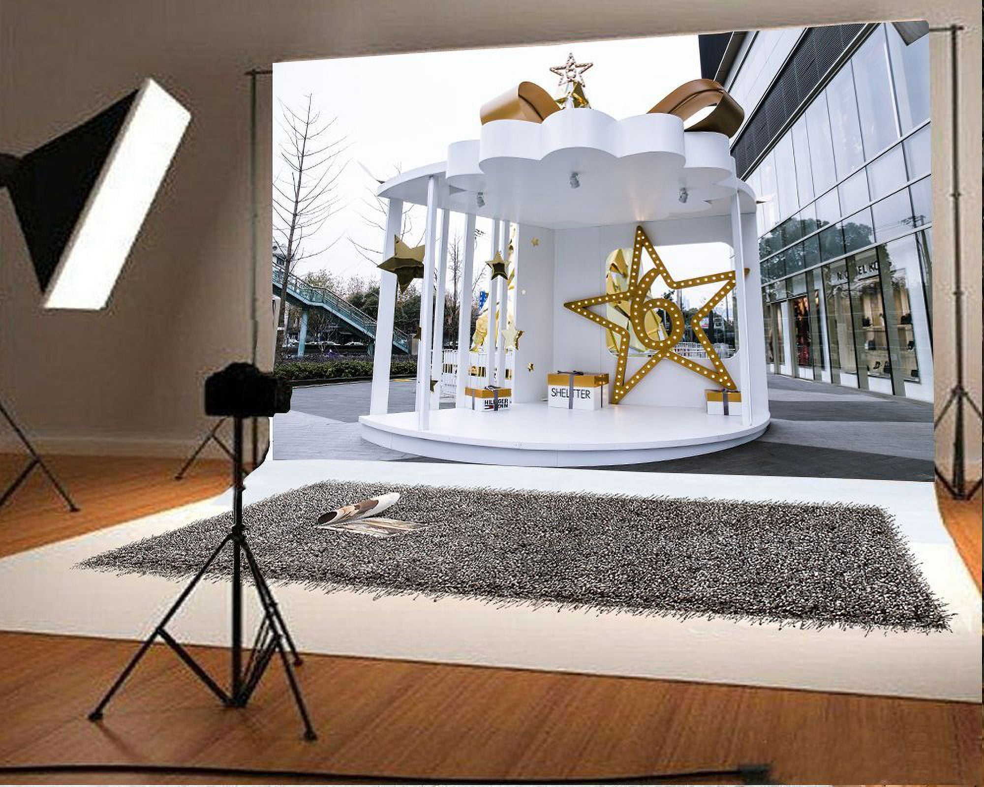 GreenDecor 7x5ft Christmas Picture Backdrop Studio Props Merry ...