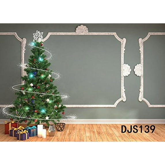 GreenDecor 7x5ft Christmas Tree Christmas Photography Backdrop Studio ...