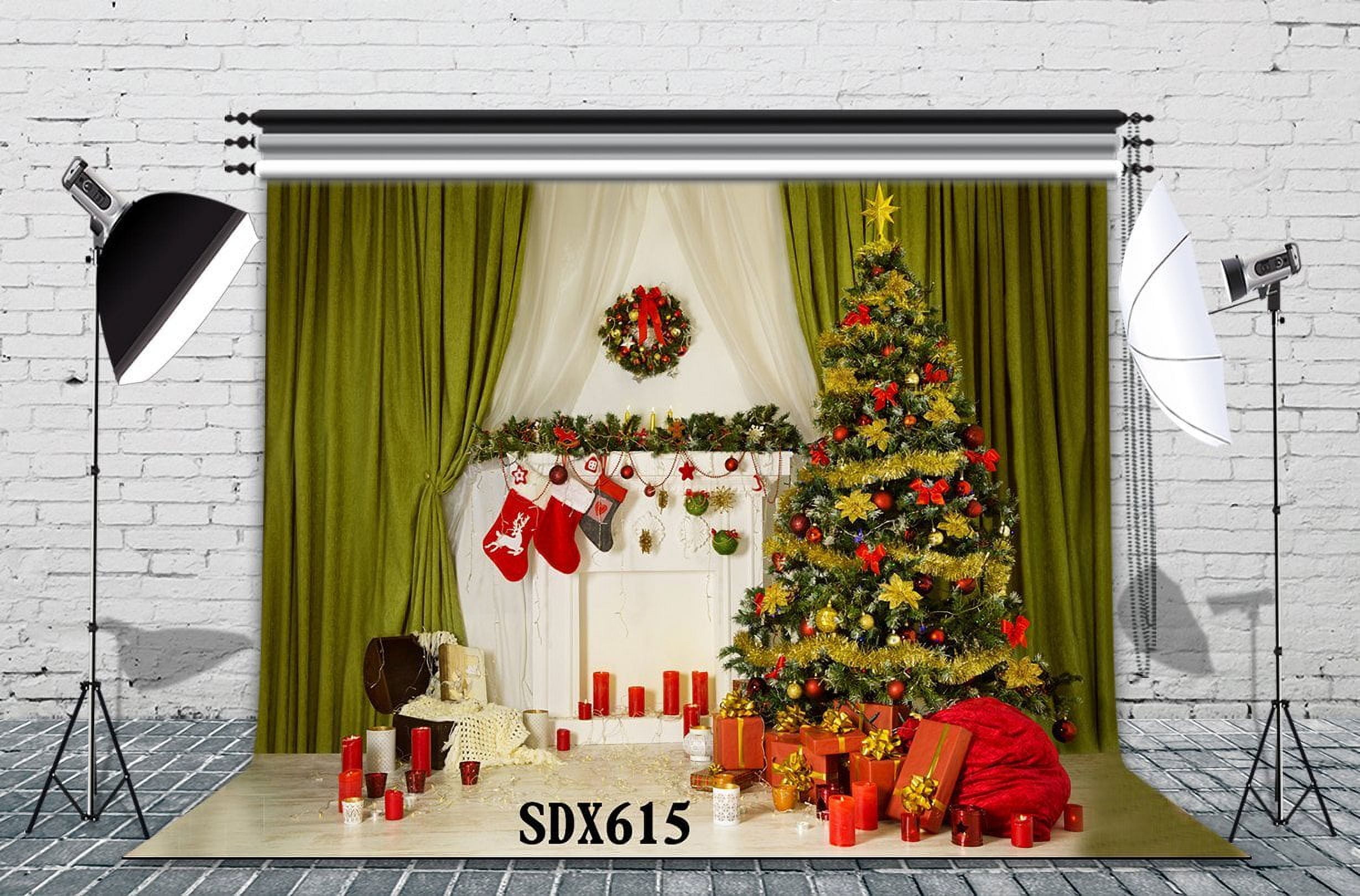 GreenDecor 7x5ft Christmas Tree Decor Christmas Photography Backdrops ...