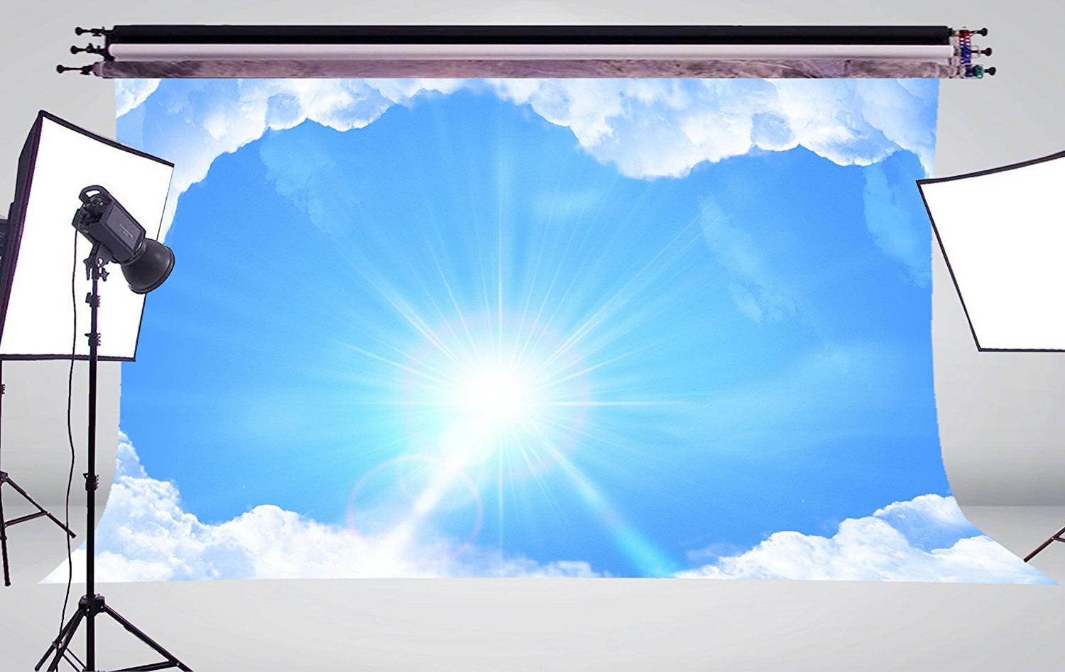 GreenDecor 7x5ft Clouds Surround The Sunlight Photo Background ...