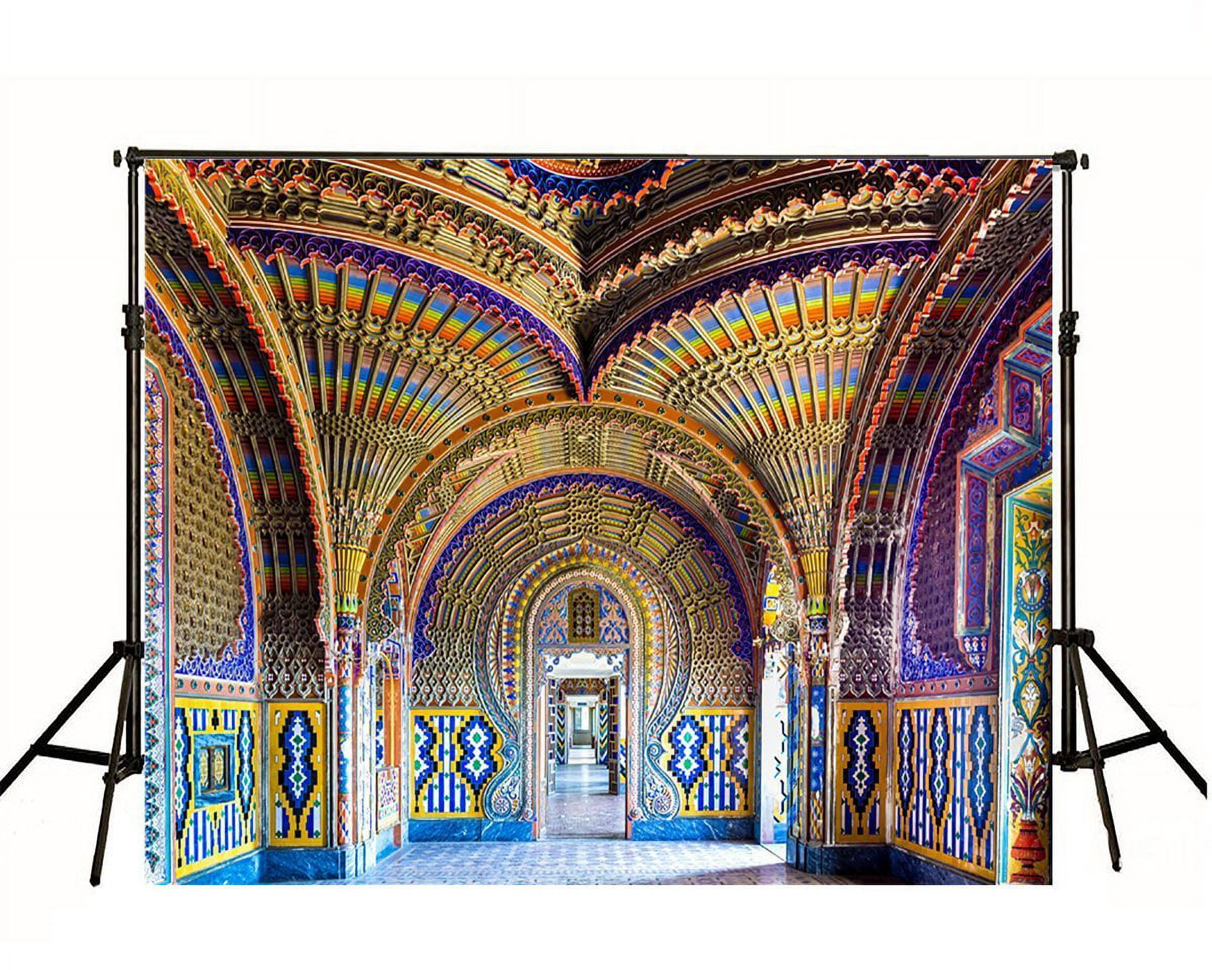 GreenDecor 7x5ft Colorful Church Roof Photography Backdrop Building ...