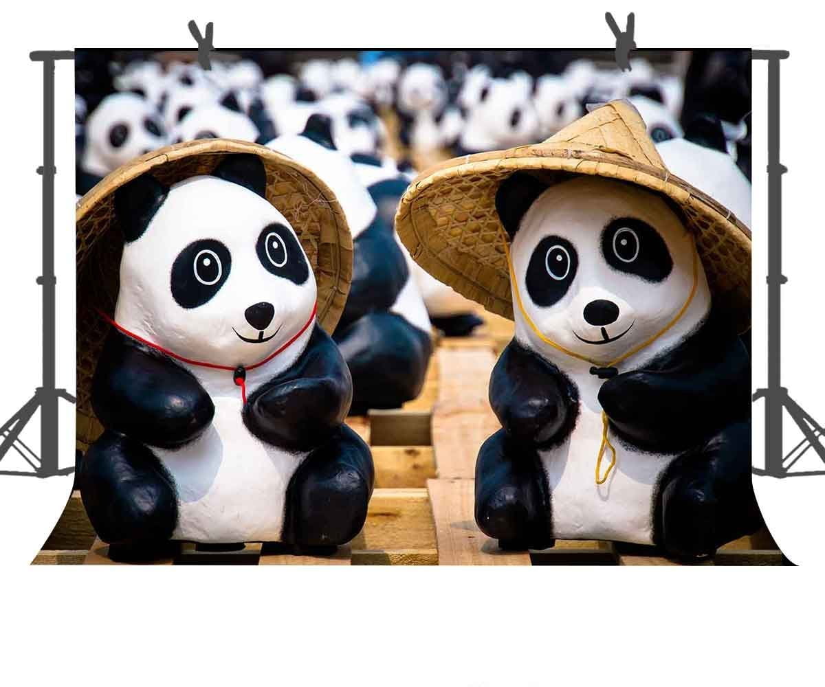GreenDecor 7x5ft Cute Panda Toy Photography Backdrop Props Children ...