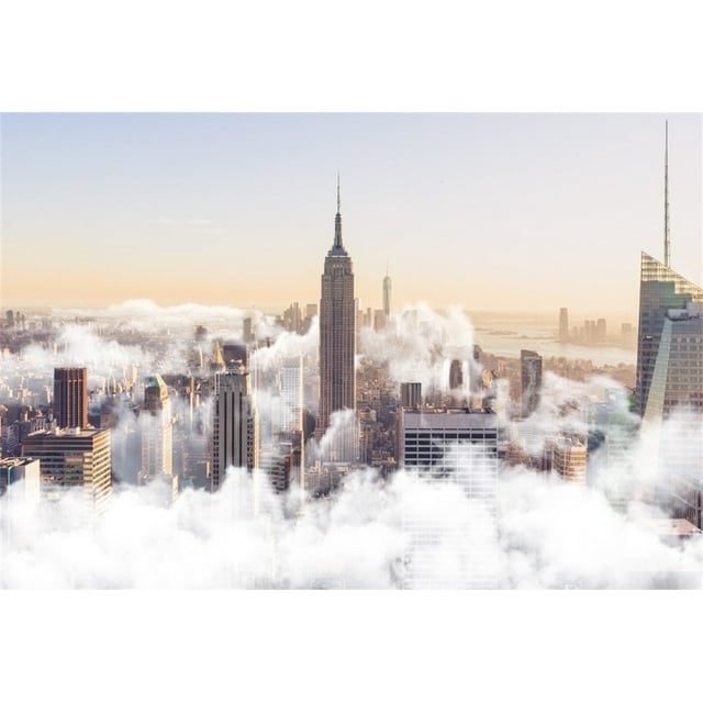 GreenDecor 7x5ft Empire State Building Backdrops American Urban Photo ...