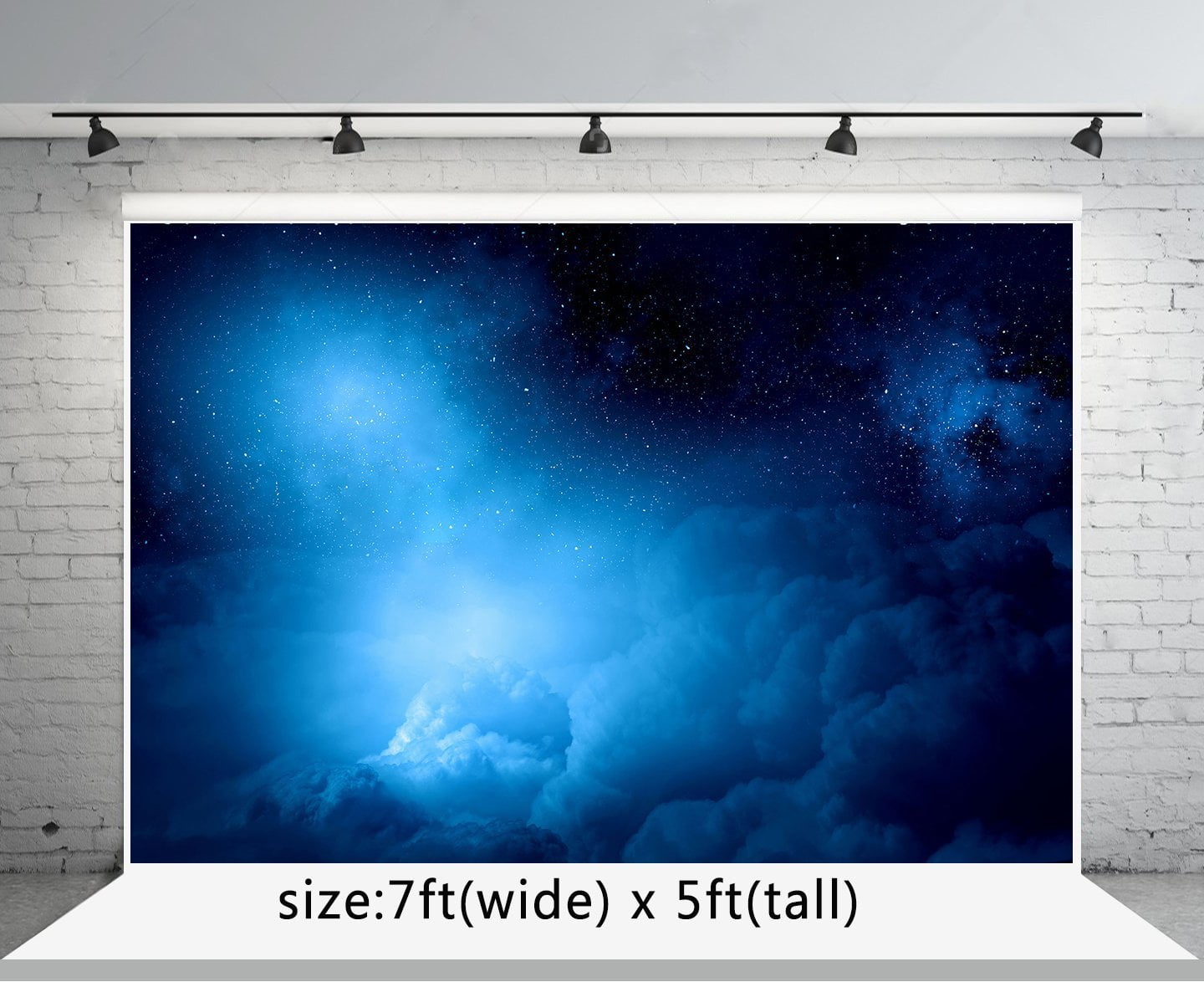 GreenDecor 7x5ft Evening Blue Sky Photography Backdrops Fantasy Stars ...