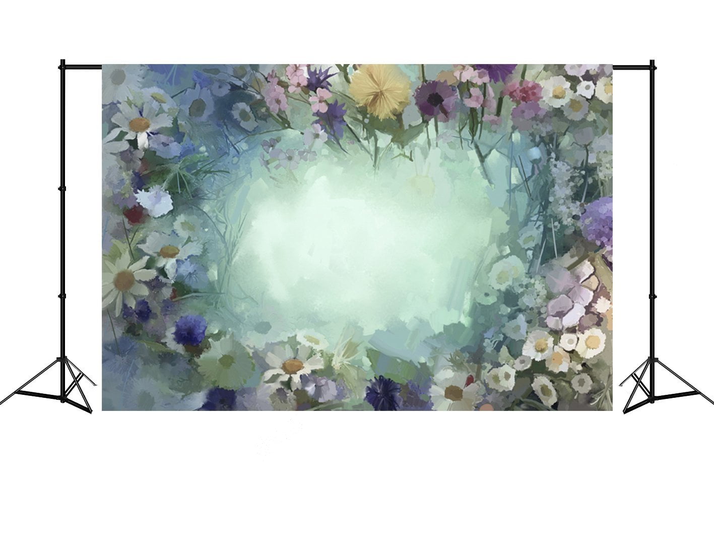 GreenDecor 7x5ft Flowers Photography Backdrops Light Pink Flower Wood ...