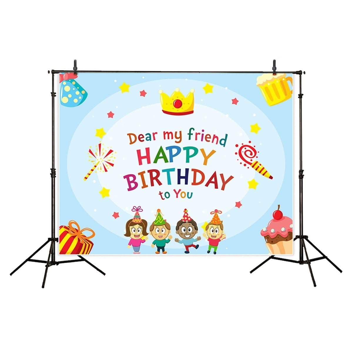 GreenDecor 7x5ft Friendship Forever Theme Photography Backdrop Cartoon ...