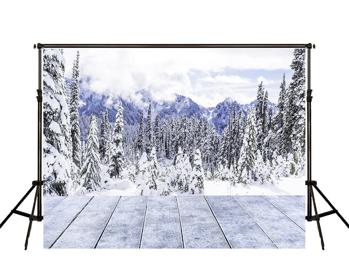 GreenDecor 7x5ft Frozen Nature Photography Backdrops Tree Snow-capped ...