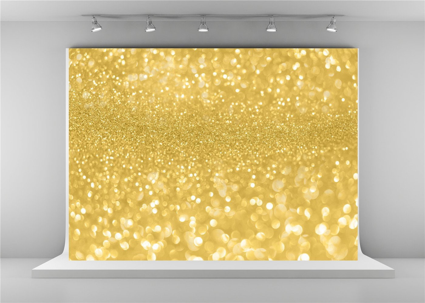 GreenDecor 7x5ft Glitter Photography Backdrops Golden Sparkling Photo ...