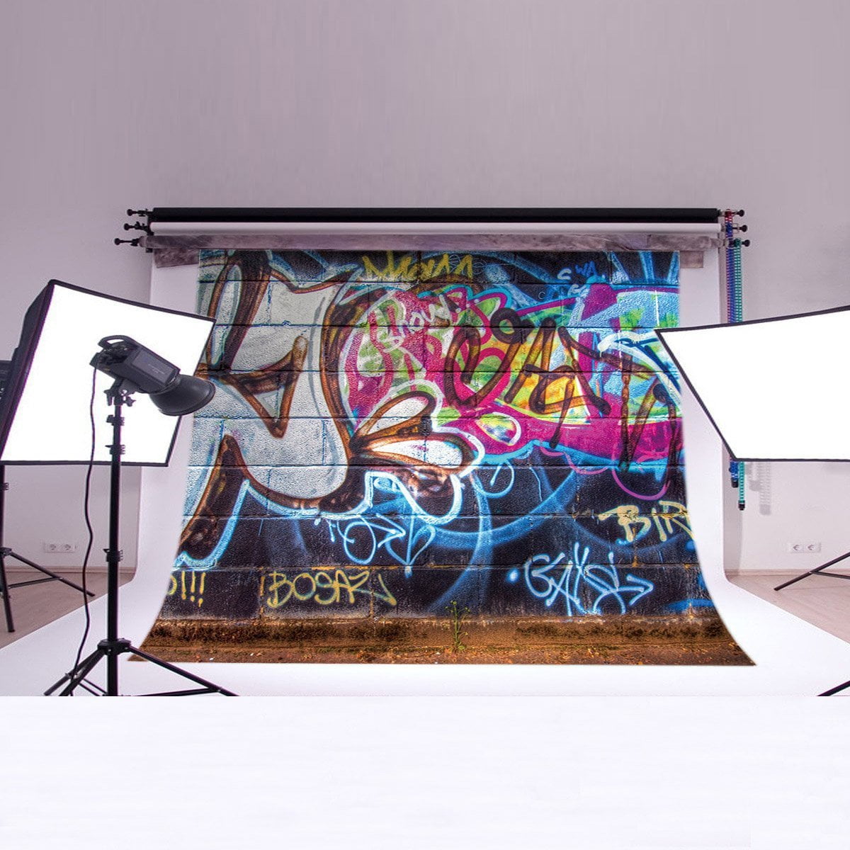GreenDecor 7x5ft Graffiti Photo Backdrops Studio Background Studio ...