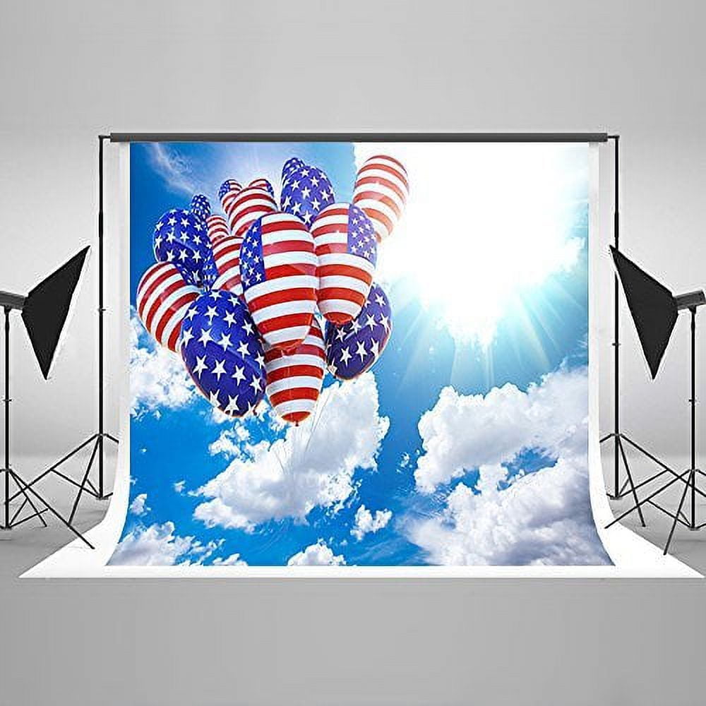 GreenDecor 7x5ft Independence Day Photography Backgrounds America Flag ...