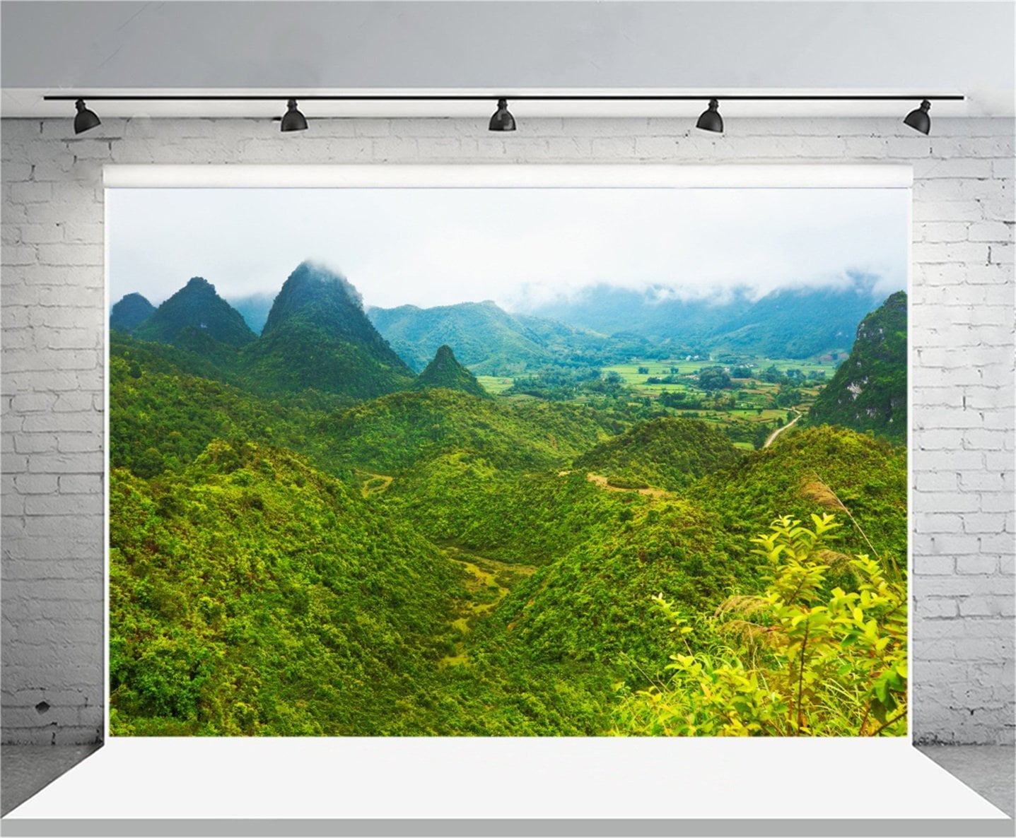 GreenDecor 7x5ft Natural Scenic Backdrop Green Hills Photography ...