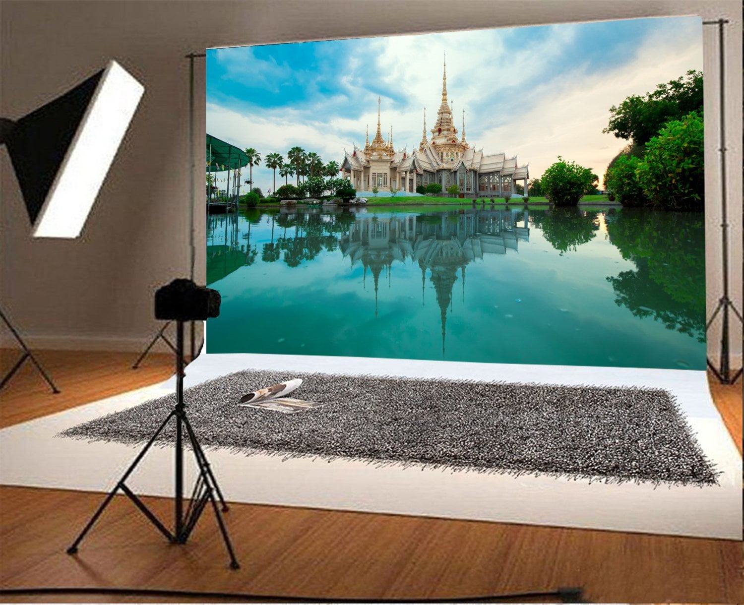 GreenDecor 7x5ft Nature Landscape Backdrop Castle Luxurious Palace ...