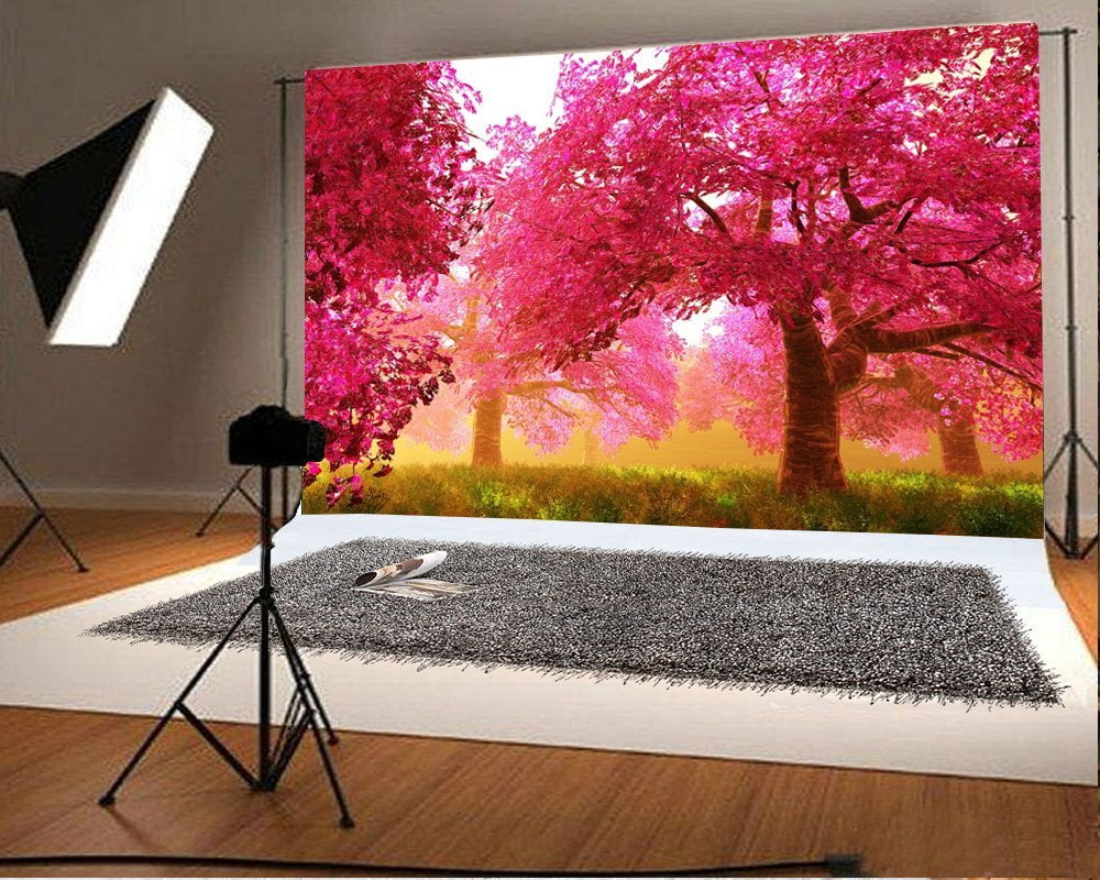 GreenDecor 7x5ft Photography Backdrop Beautiful Natural Scenery Forest ...