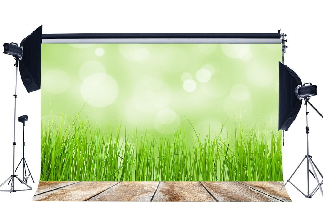 GreenDecor 7x5ft Photography Backdrop Bokeh Halos Glitter Sequins Green ...