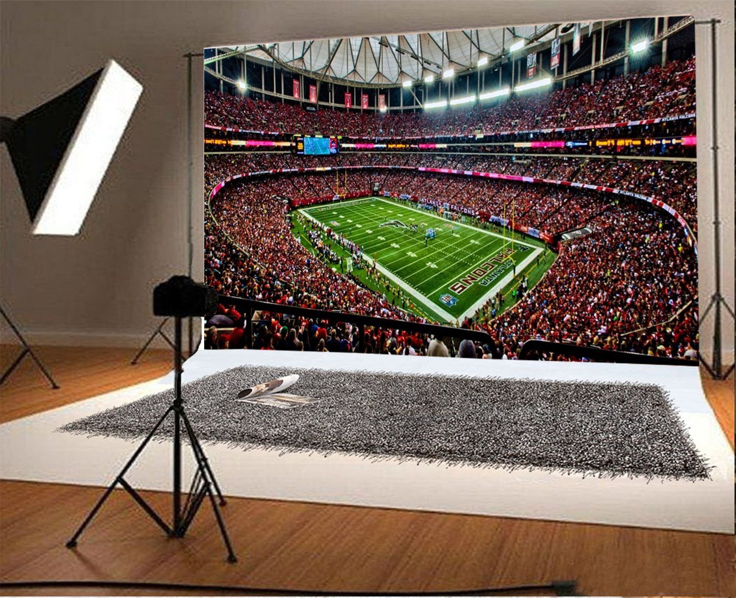 GreenDecor 7x5ft Photography Backdrop Football Field Sports Match Stage ...