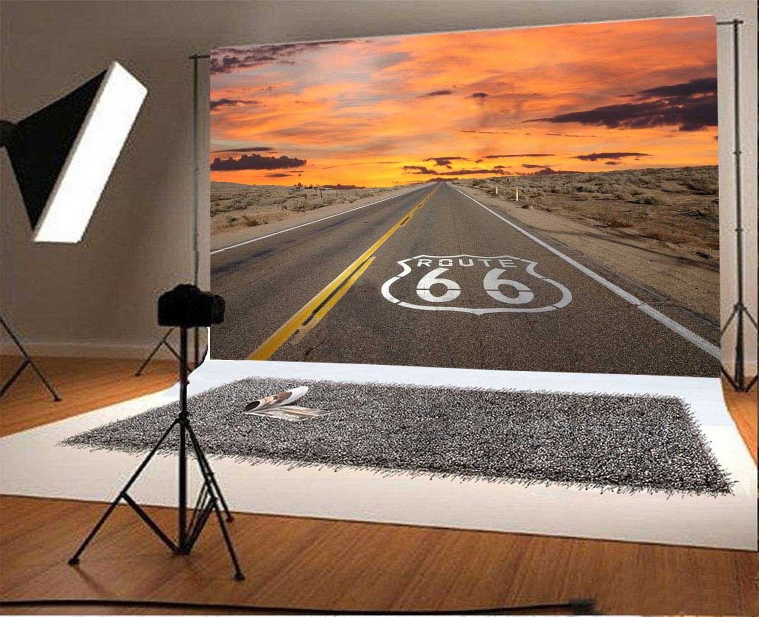 GreenDecor 7x5ft Photography Backdrop Historic US Route 66 in the State ...