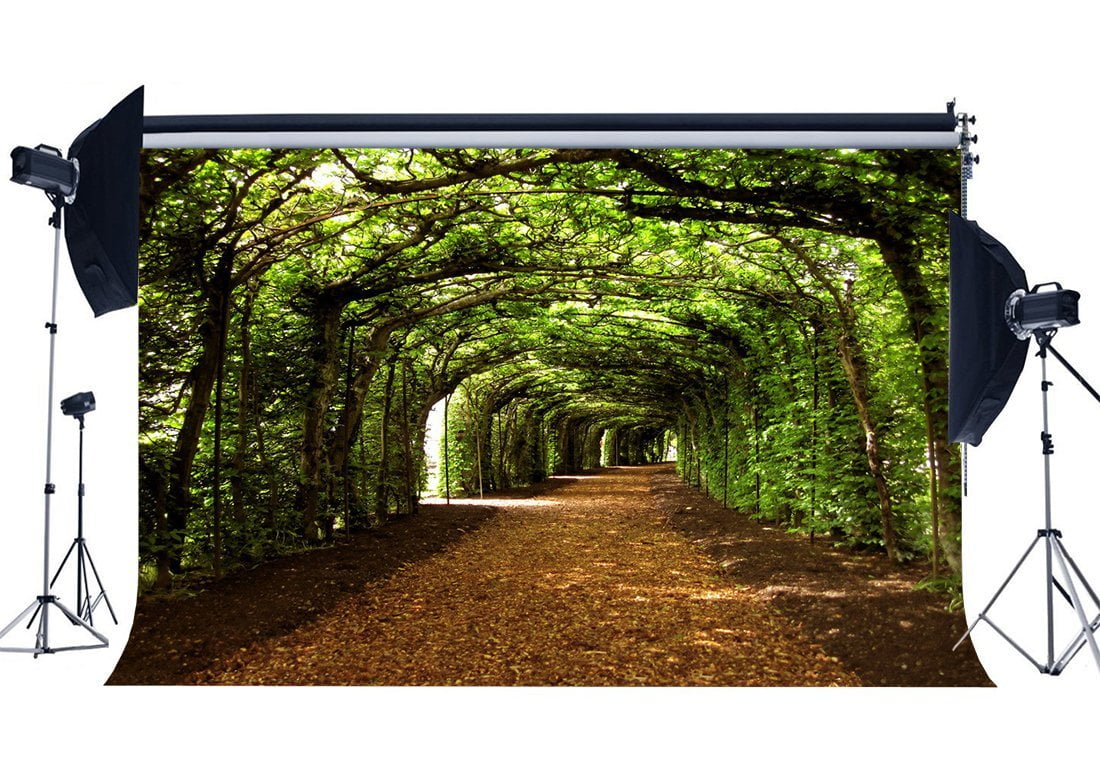GreenDecor 7x5ft Photography Backdrop Nature Courtyard Park Shade ...