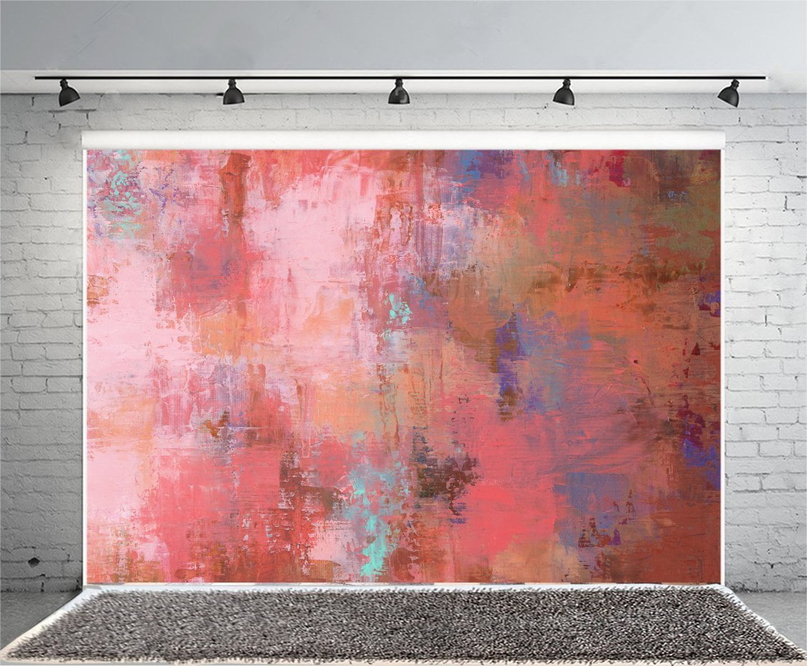 GreenDecor 7x5ft Photography Backdrops Colorful Vintage Abstract Pink ...