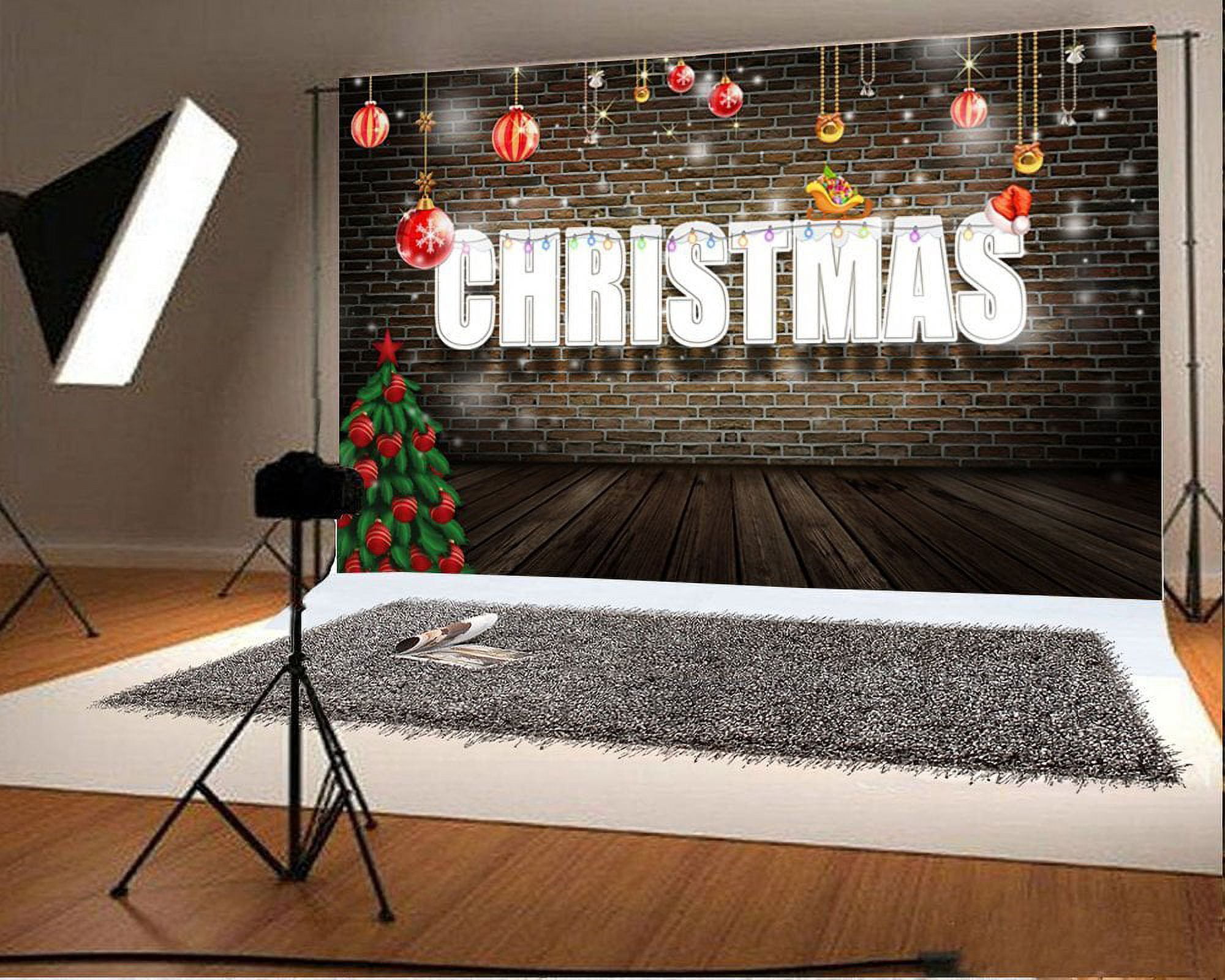 GreenDecor 7x5ft Photography Backdrops Merry Christmas Photo ...