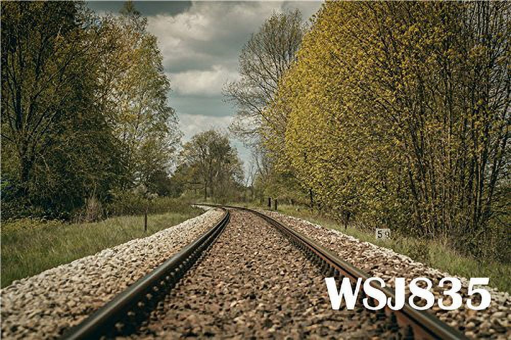 GreenDecor 7x5ft Railway Photography Backdrop Photo Background Studio ...