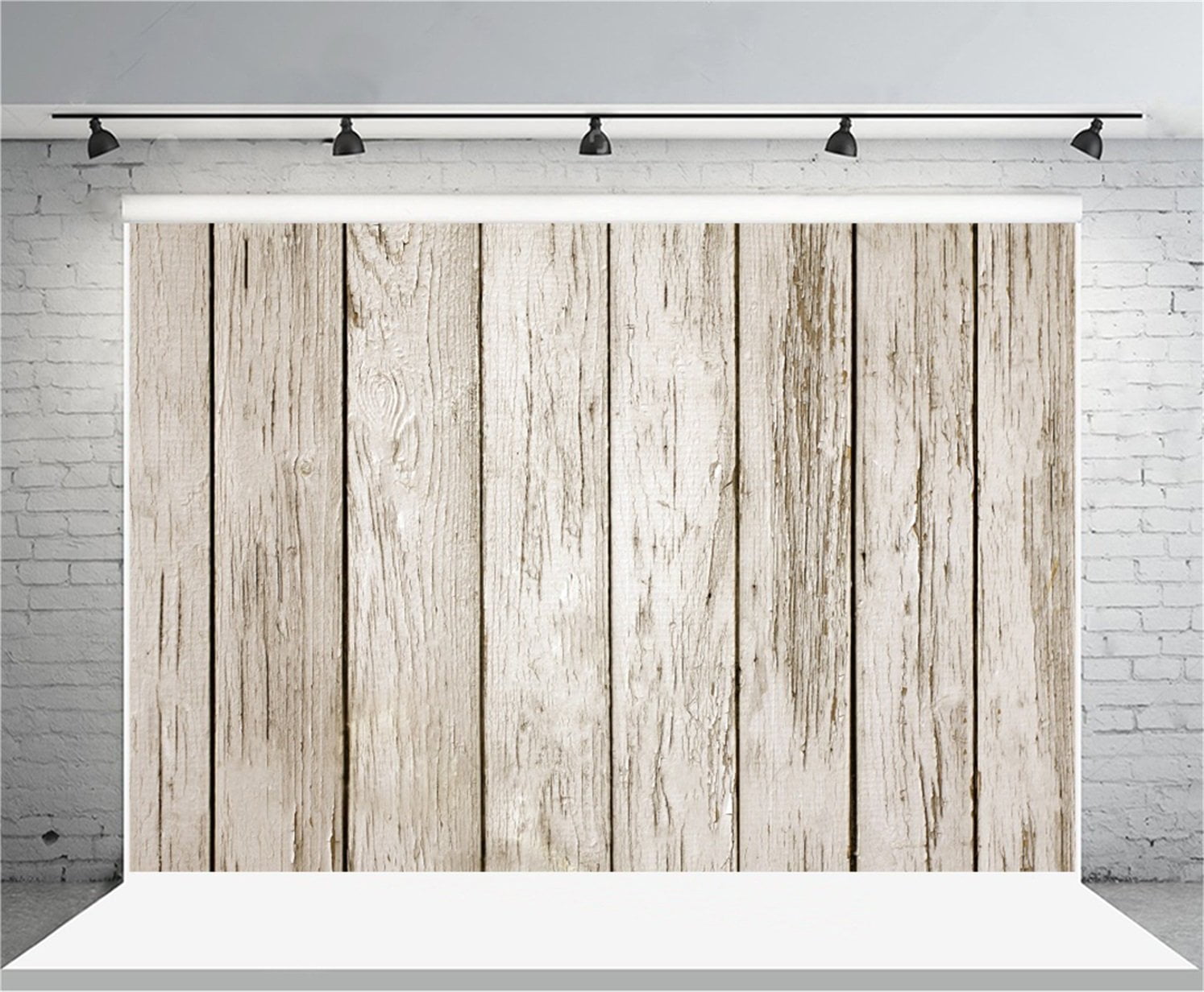 GreenDecor 7x5ft Shabby Wood Floor Backdrop Old Hardwood Wall Board ...