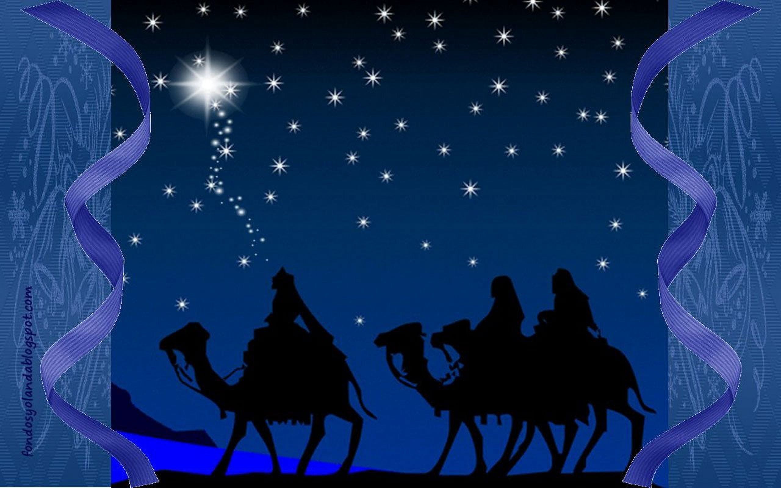 GreenDecor 7x5ft Three Wise Men Christmas Photography Backdrops Studio ...