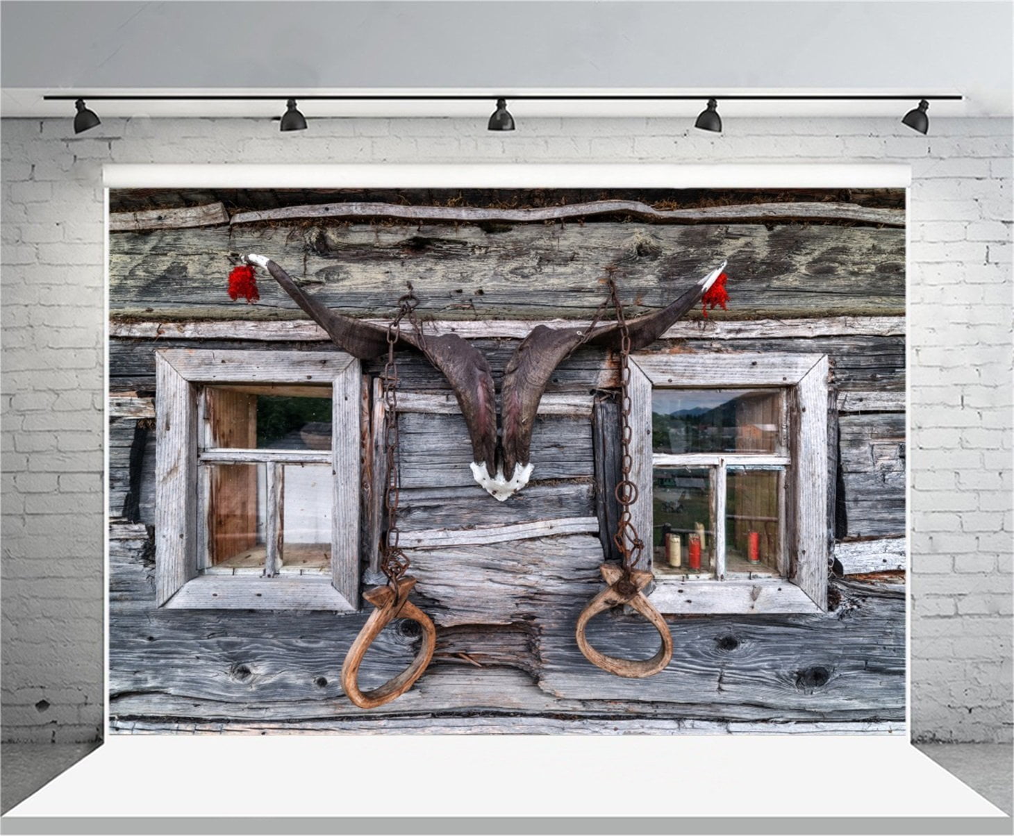 GreenDecor 7x5ft Vintage Wild West Style Photography Background Bull ...