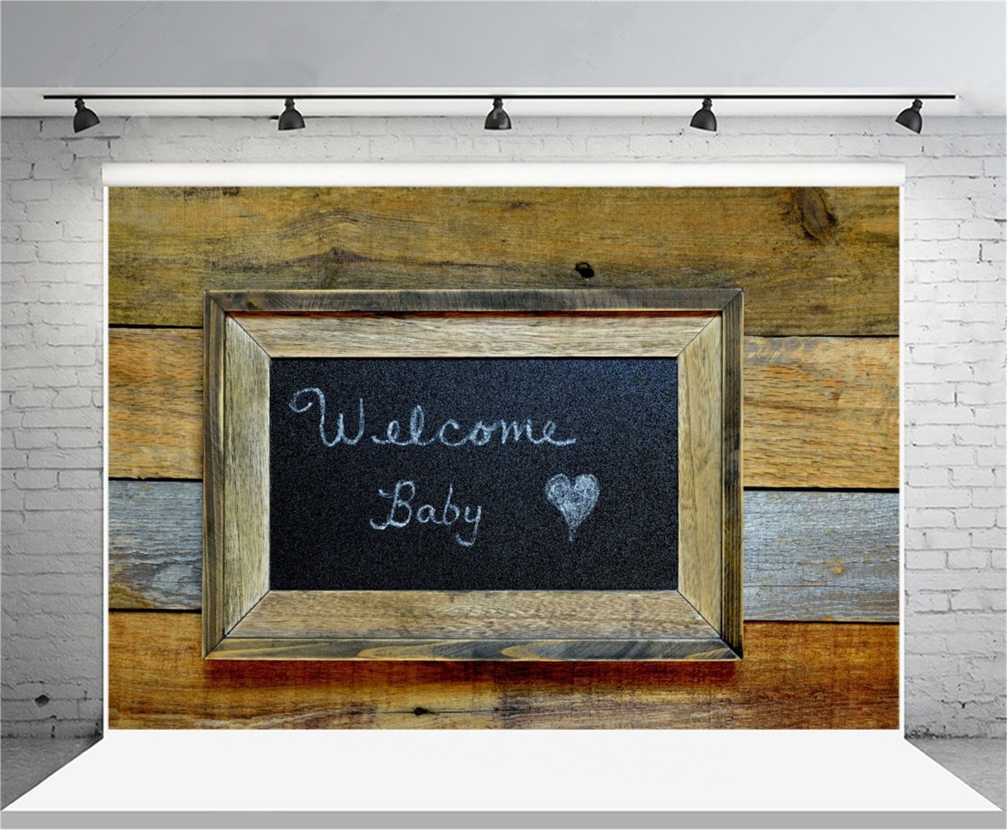 GreenDecor 7x5ft Vintage Wooden Board Photography Background Blackboard ...