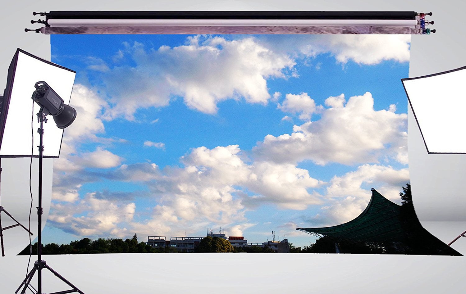 GreenDecor 7x5ft White Clouds Blue Sky Photo Background Photography ...