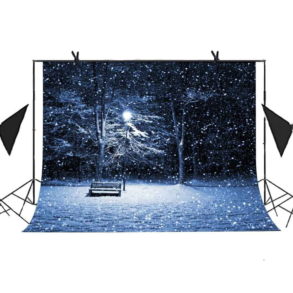 GreenDecor 7x5ft Winter Snow Landscape Backdrop Snow Covered the Trees ...