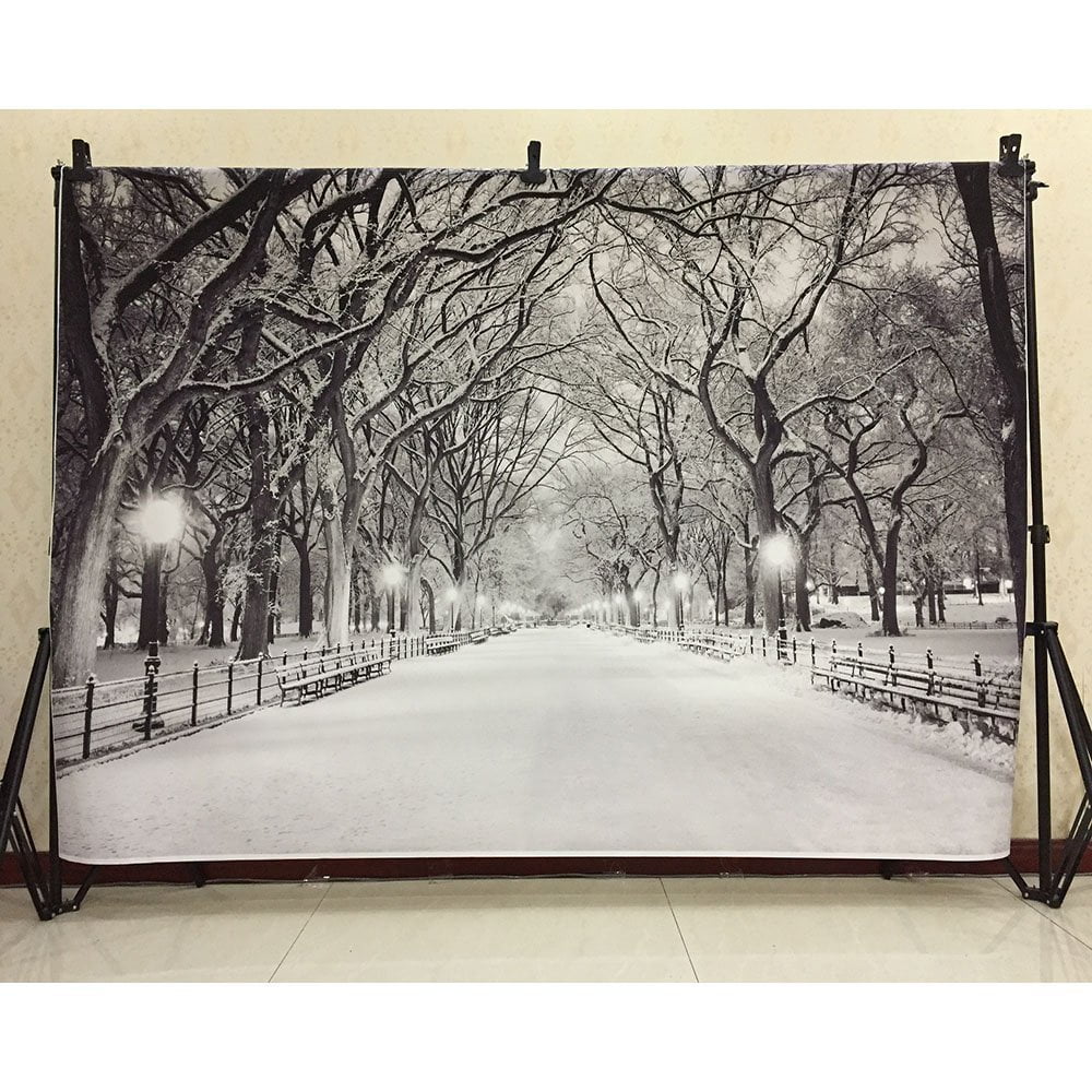 GreenDecor 7x5ft Winter Snow Photo Backdrops White Accumulated Snow ...