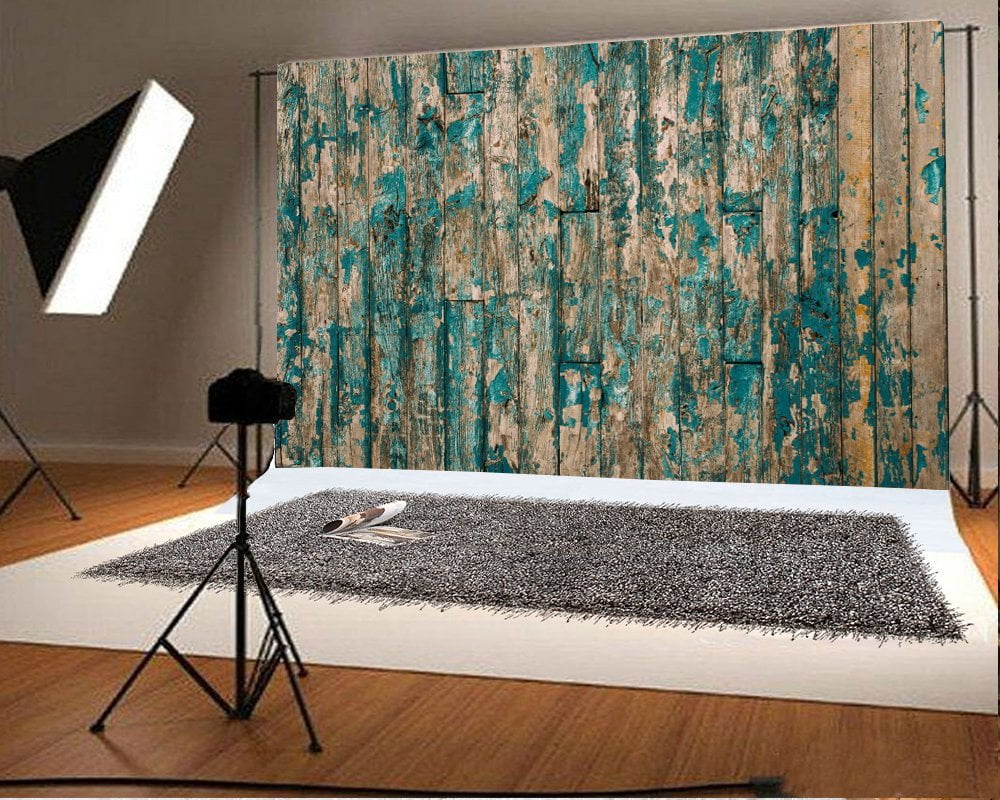 GreenDecor 7x5ft Wood Backdrop Shabby Chic Texture Color Paint Peeled ...