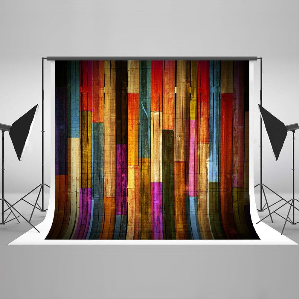 GreenDecor 7x5ft Wood Backdrop Wooden Stripe Background Booth Shooting ...