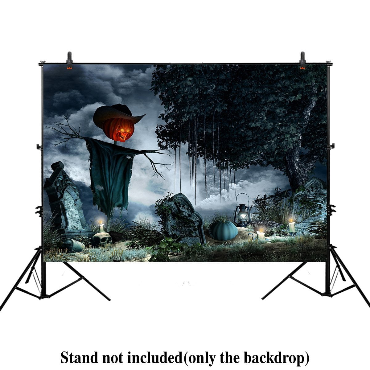 GreenDecor 7x5ft photography backdrop background horror Halloween night ...