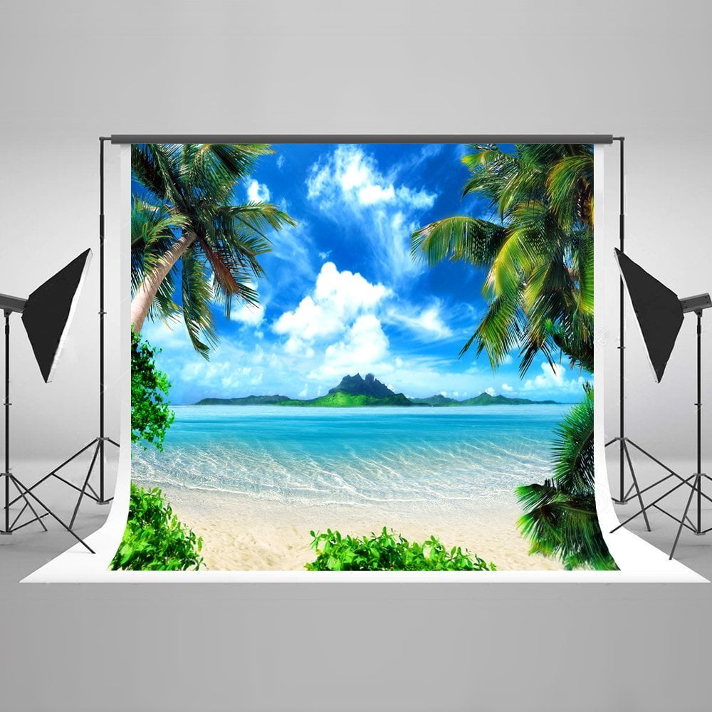 GreenDecor 7x5ft photography backdrops Beach Vacation themed wedding ...