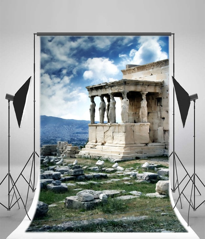 GreenDecor Acropolis Backdrop 5x7ft Photography Backdrop Ancient ...