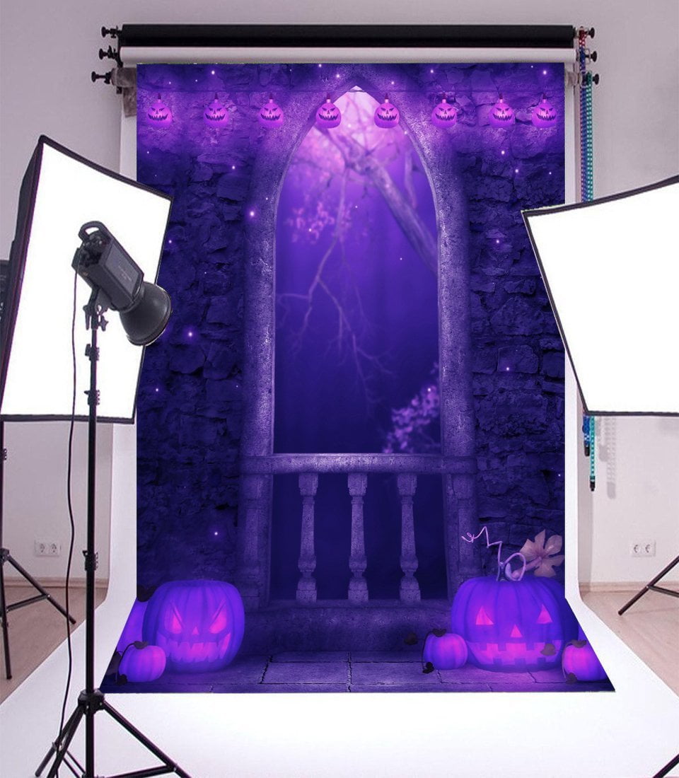 GreenDecor Backdrop 5x7ft Photography Background Horrible Night Door ...